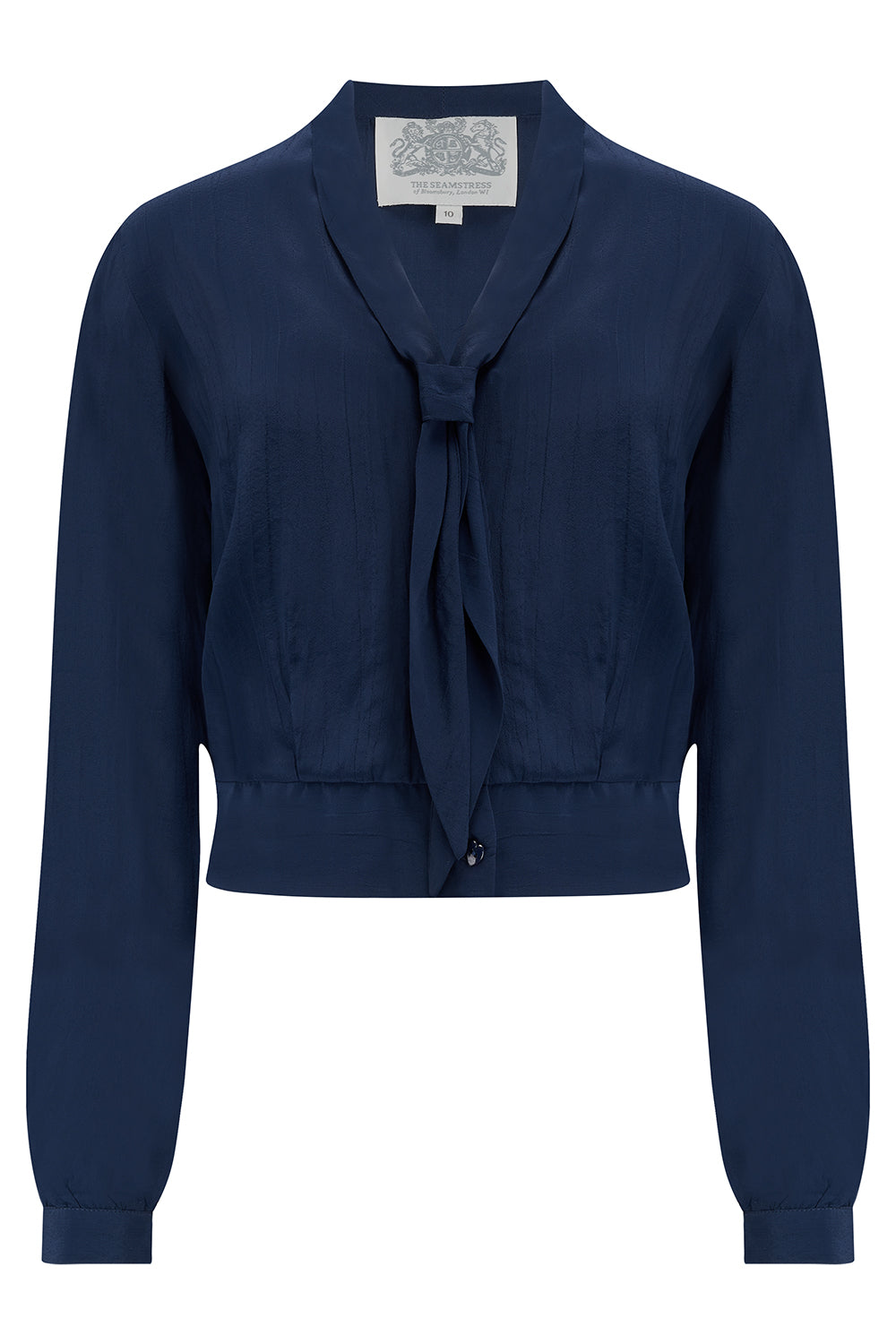The "Bonnie" Long Sleeve Blouse in Navy by The Seamstress of Bloomsbur ...
