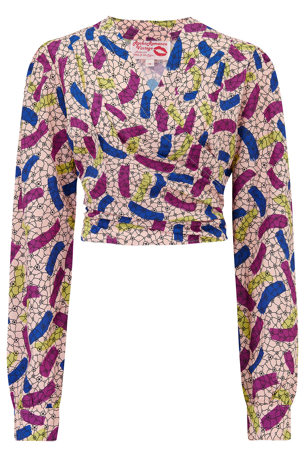 **Sample Sale** The "Darla" Long Sleeve Wrap Blouse in Confetti Print ...