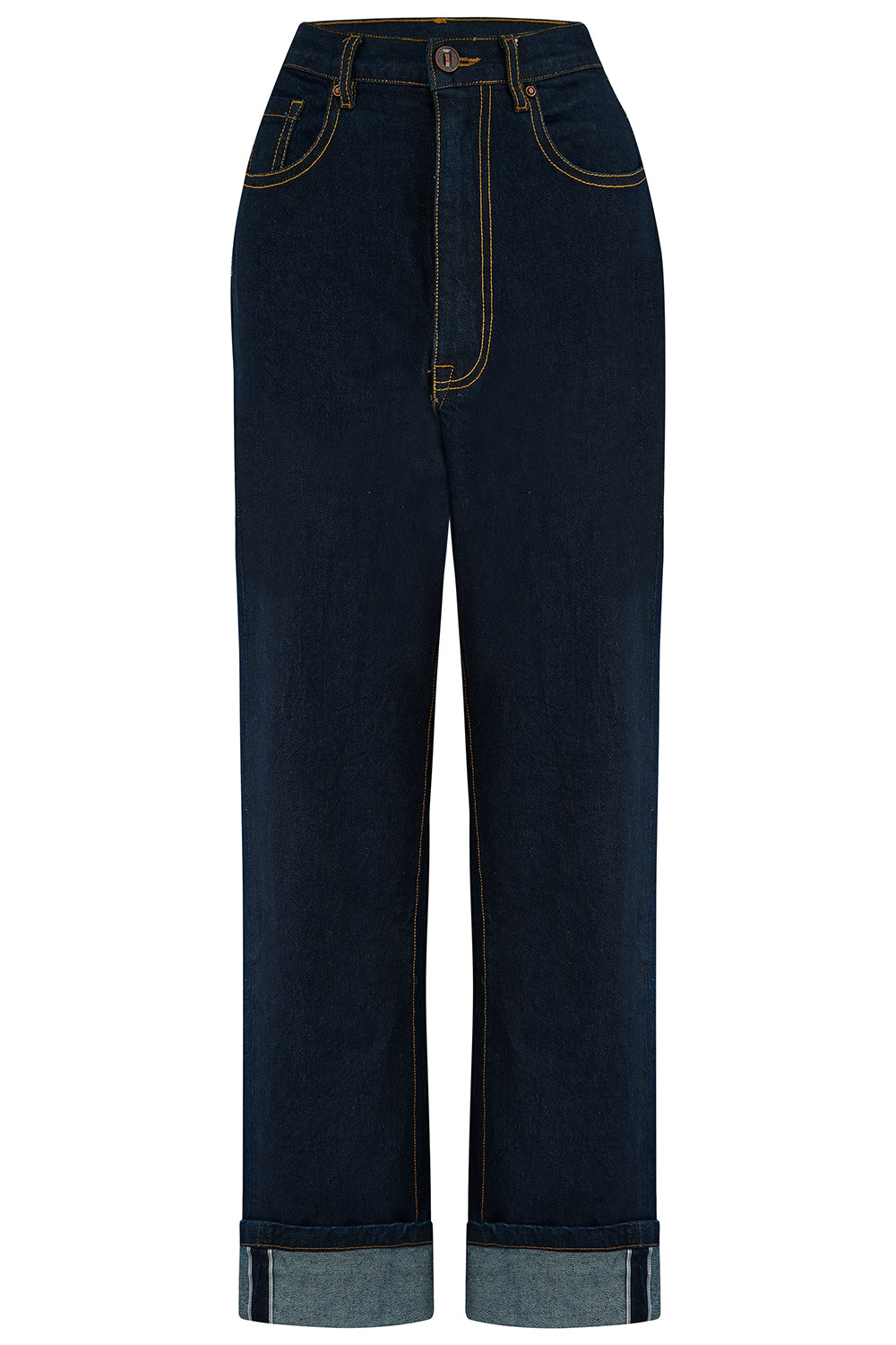 *Make Do & Mend* Sample Sale "Marilyn" High Waisted Selvedge Denim Jea ...