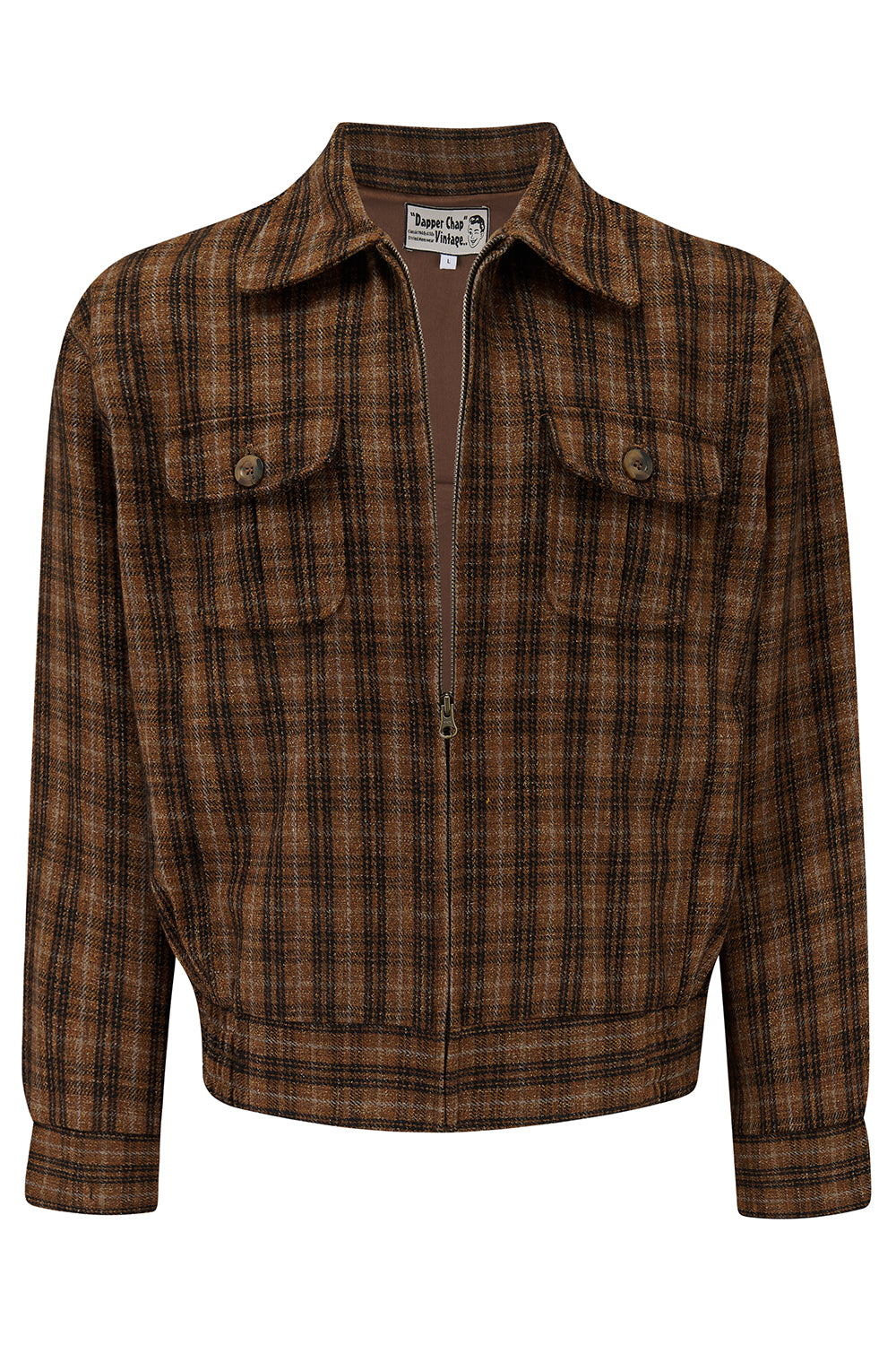The Mens "Ricky" Sport Jacket In Stone Fleck .. 100% Wool Outer & Satin ...
