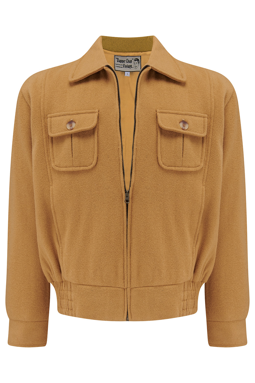 The Mens "Ricky" Sport Jacket In Stone Fleck .. 100% Wool Outer & Satin ...