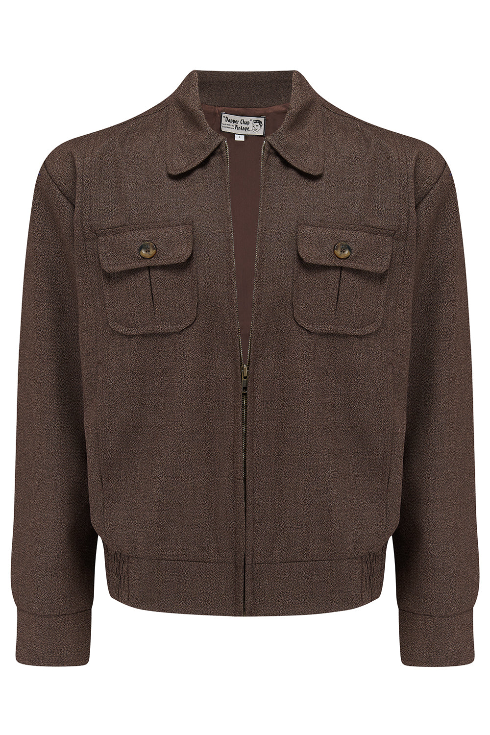 The Mens "Ricky" Sport Jacket In Stone Fleck .. 100% Wool Outer & Satin ...