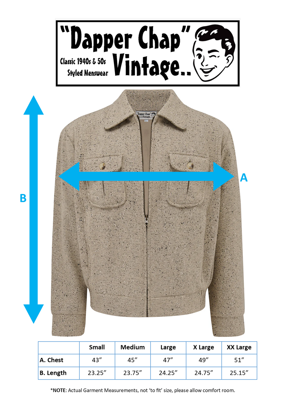 The Mens "Ricky" Sport Jacket In Stone Fleck .. 100% Wool Outer & Satin ...