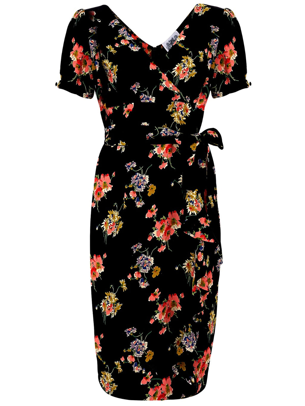"Lilian" Dress in Black Polka , Classic & Authentic 1940s Style – Rock ...