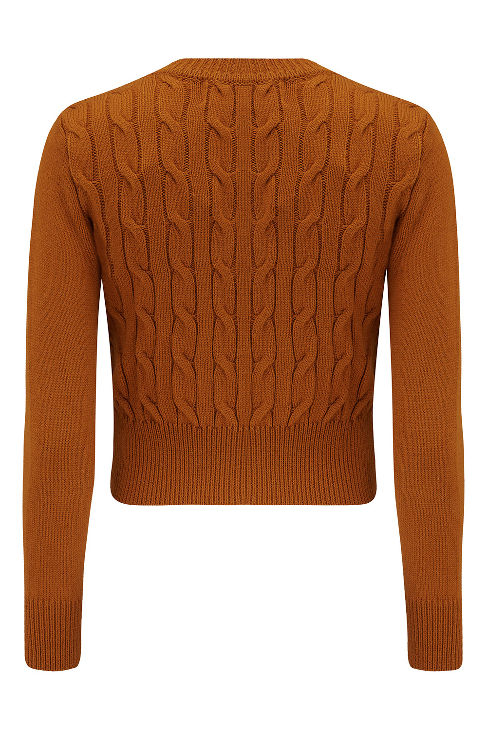 Cable Knit Cardigan in Ginger, Stunning 1940s True Vintage Style – Rock ...