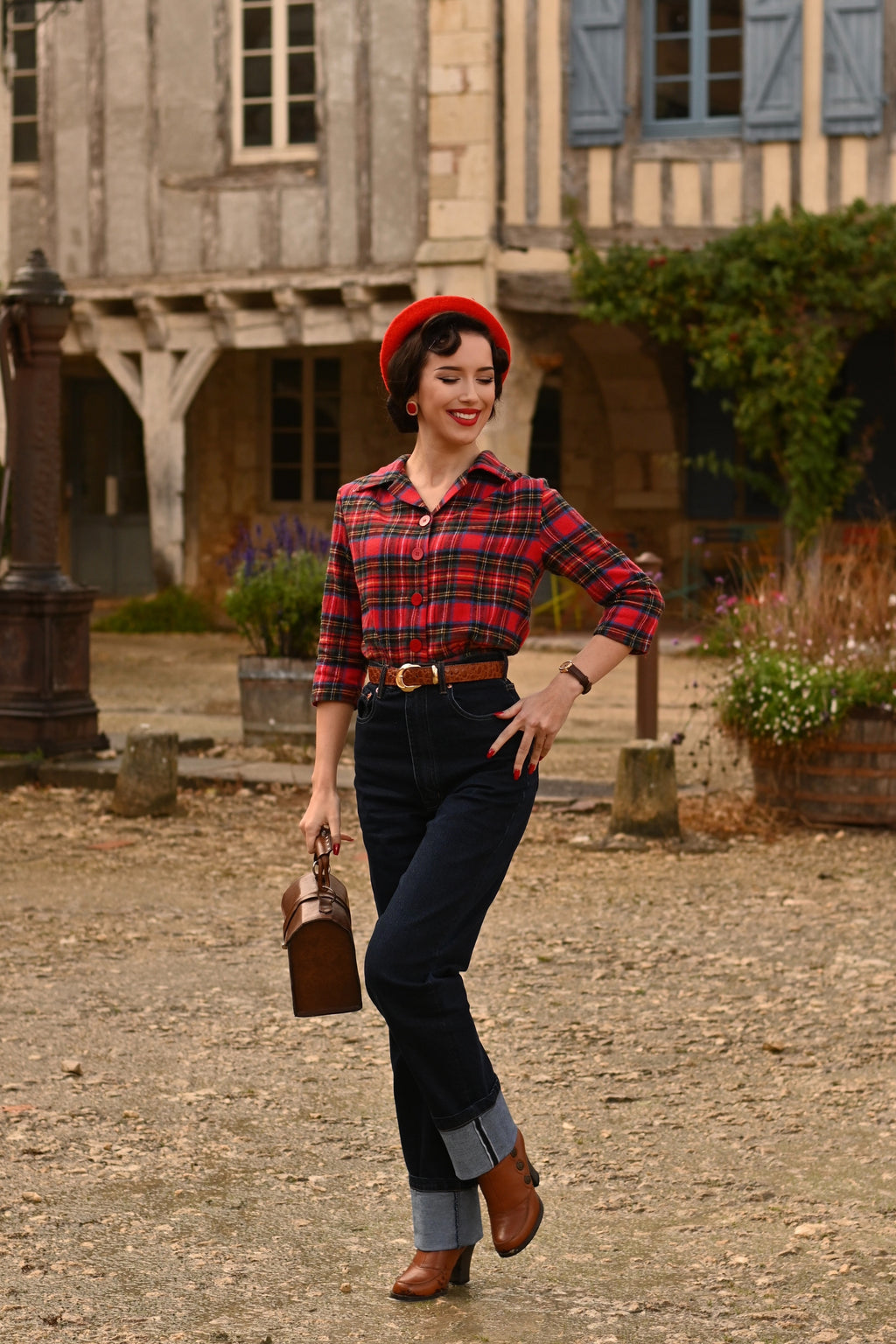 The "Marilyn" High Waisted Selvedge Denim Jeans, Authentic Late 1940s ...