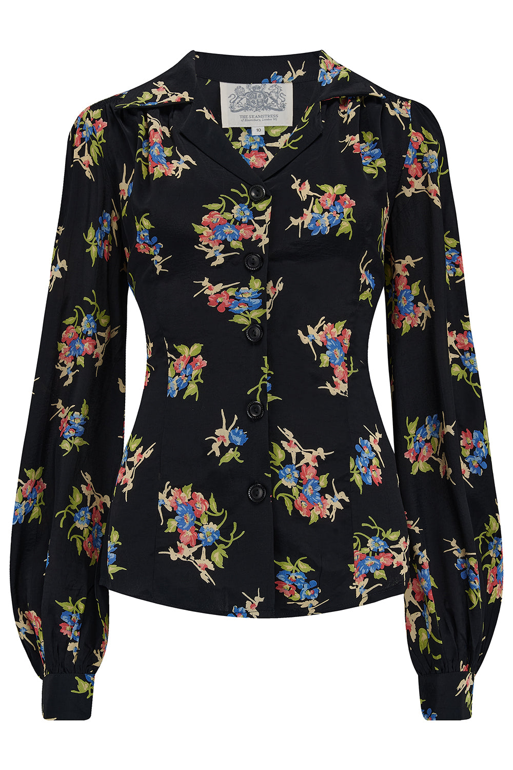 Poppy Long Sleeve Blouse in Black Floral Dancer, Authentic & Classic 1 ...
