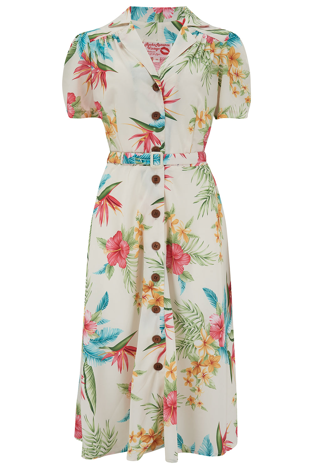 *Make Do & Mend* Sample Sale "Charlene" Dress in Natural Honolulu Size ...