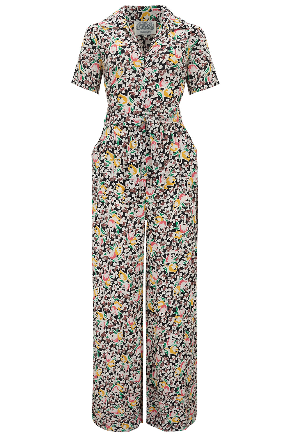 *Make Do & Mend* Sample Sale "Lauren" Siren Jump Suit in Tulip Print S ...
