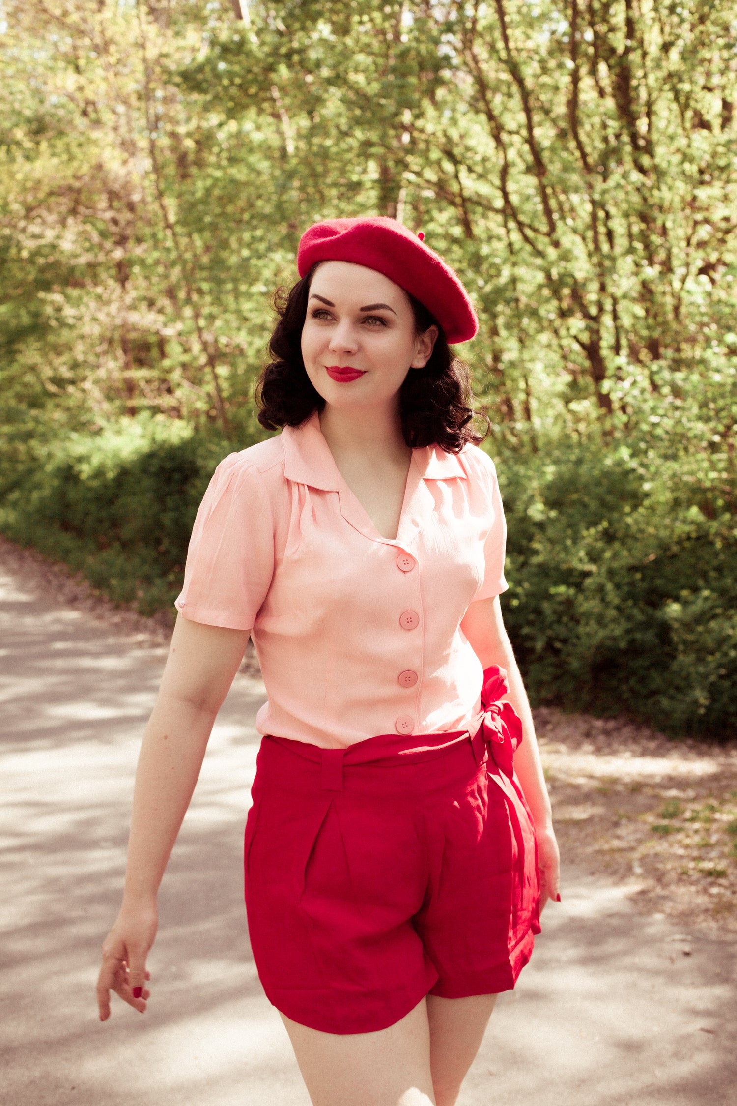 Emma vintage styled Tap Shorts in Wine – Rock n Romance