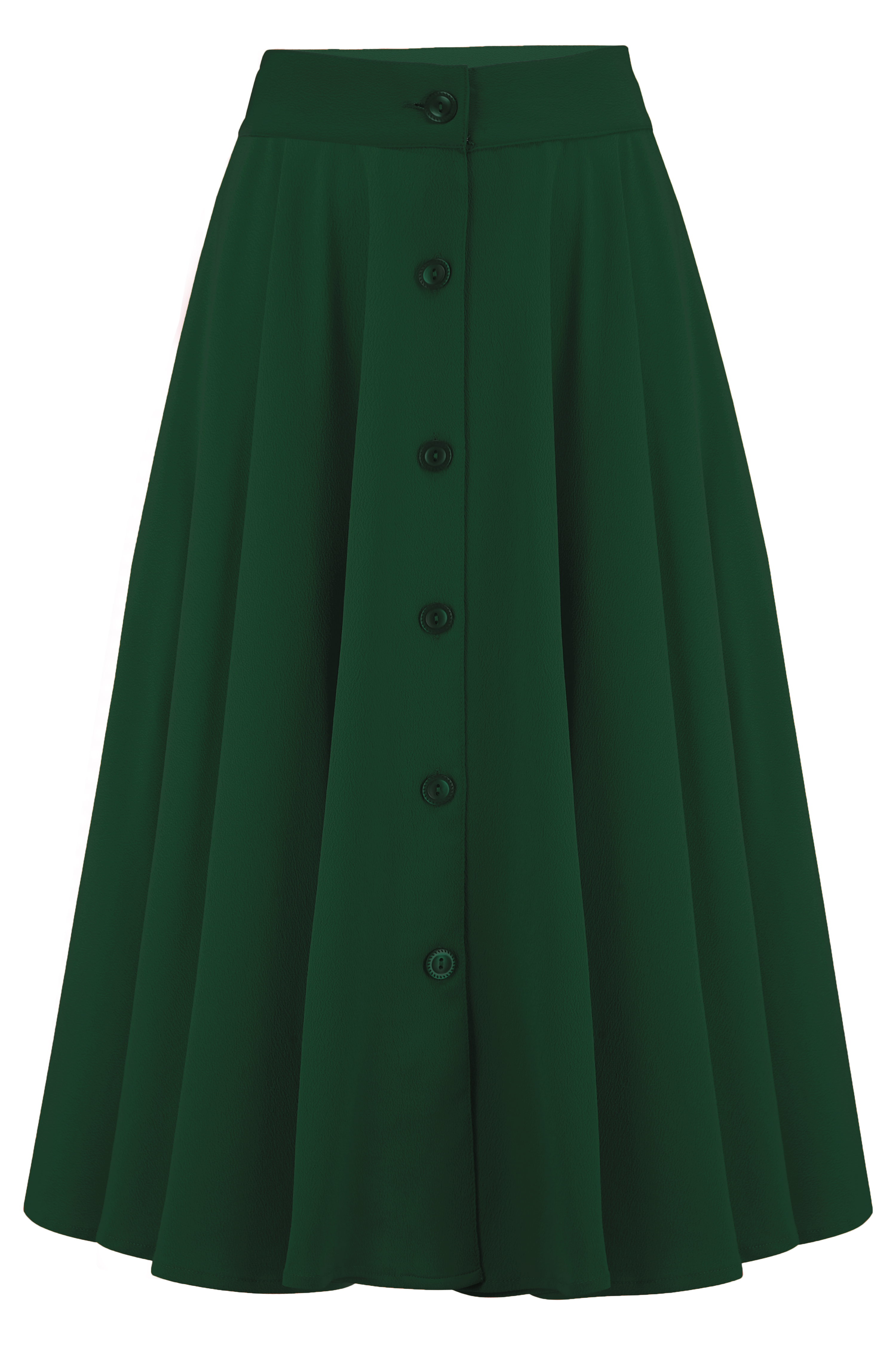 dark green circle skirt