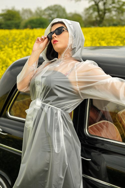 **UK Hand Made To Order** Classic " Fifties Rain Mac " in Natural Semi ...