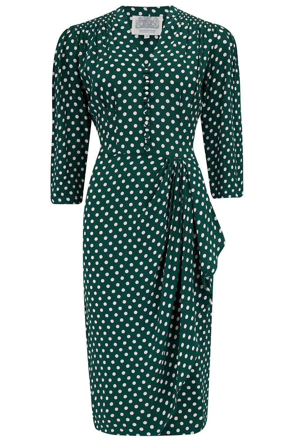 "Mabel" Dress in Mimosa Yellow Print, A Classic 1940s Vintage Style ...
